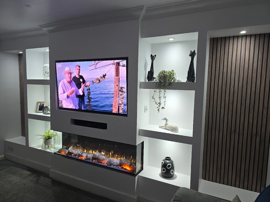 Media Wall Tibshelf | Case Studies | Mansfield Fireplaces